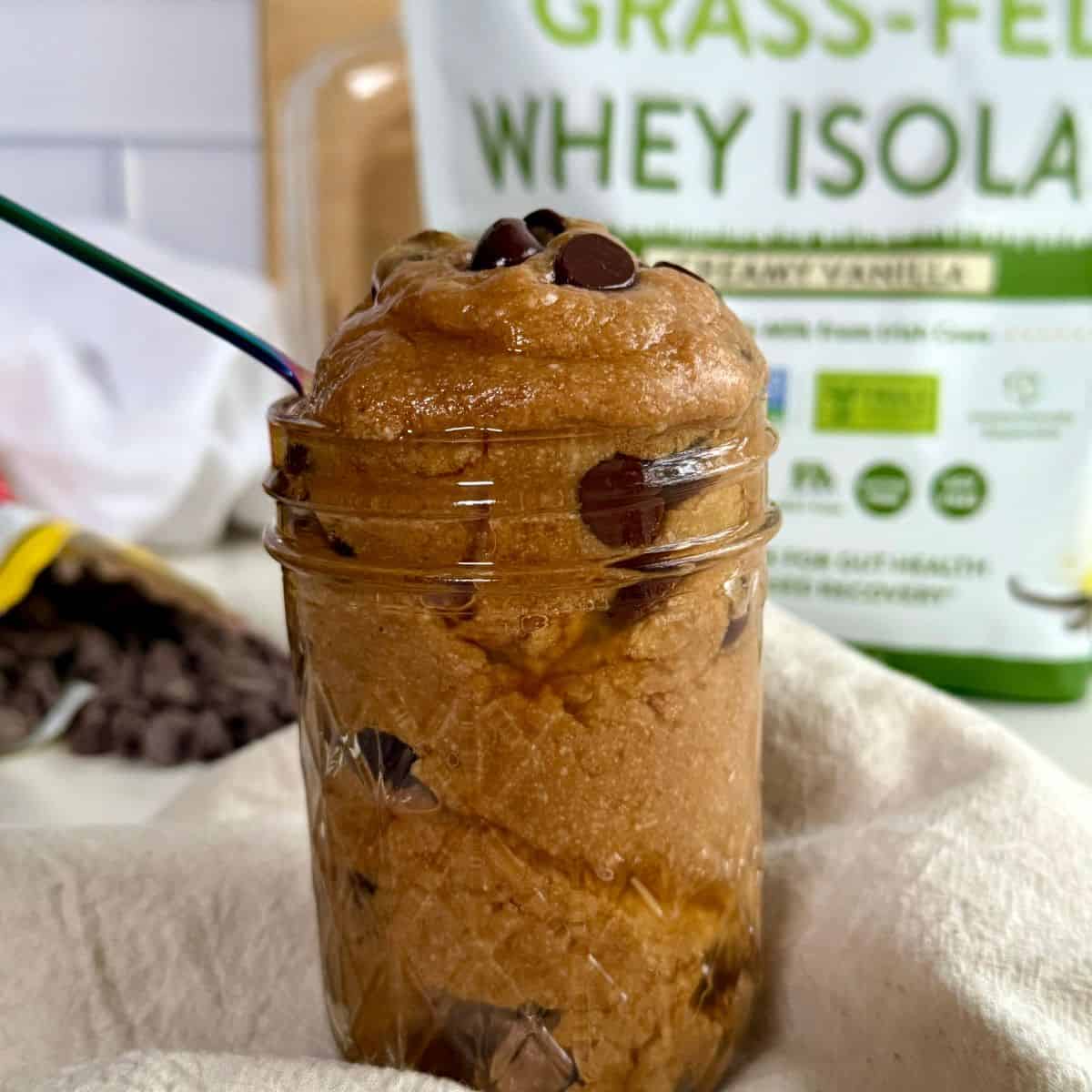 Edible Protein Cookie Dough - Healthy Mom Healthy Family